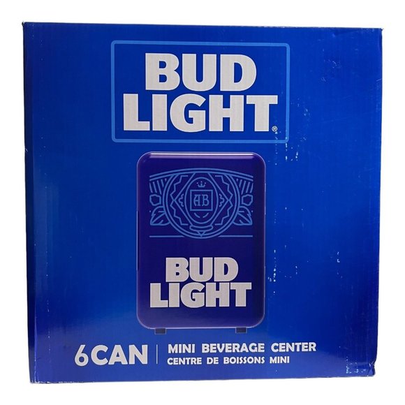 Budweiser | Kitchen | Bud Light 6 Can Mini Beverage Center Fridge ...